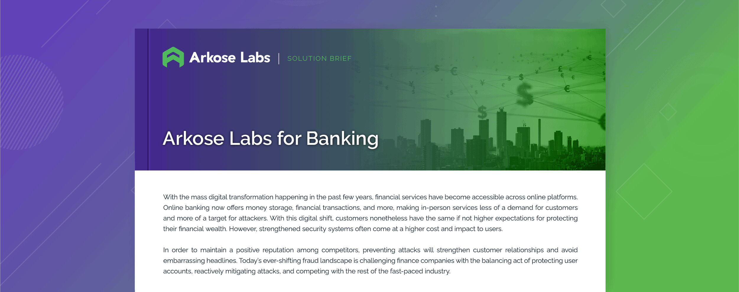 Bot Mitigation for the Banking Industry | Arkose Labs Bot Mitigation for the Banking Industry | Arkose Labs