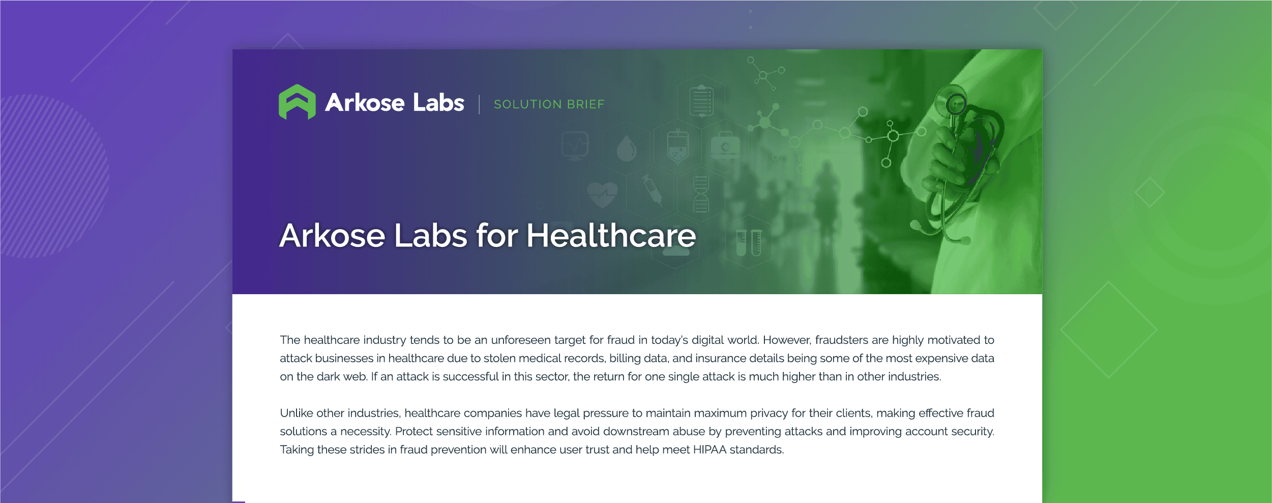 Prevent Fraud & Abuse in Healthcare | Arkose Labs