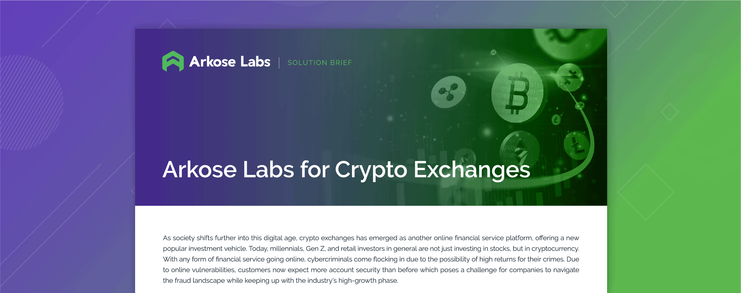 Prevent Cryptocurrency Fraud | Arkose Labs